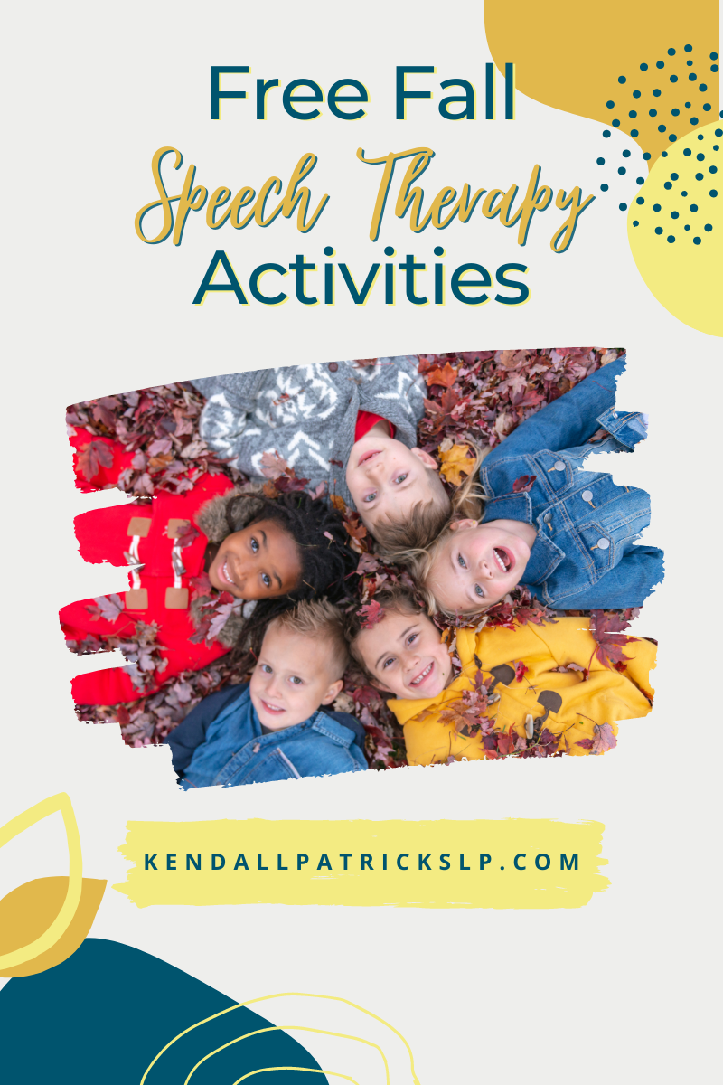 How to Use Fun, Free Fall Speech Therapy Activities with Your ...